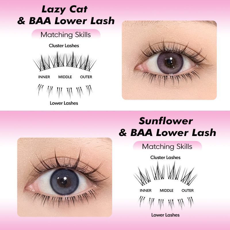 [get one for one]GENIELASH Lazy cat lashes Large Capacity Thick Natural ...