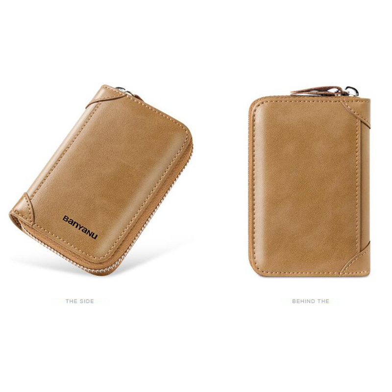 BANYANU Small Driver License Holder Bag Original Cowhide Genuine ...