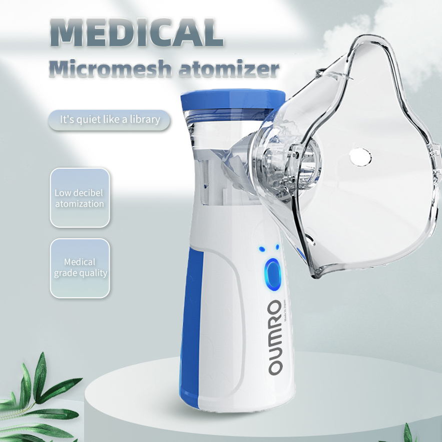 OUMRO Rechargeable Mesh Nebulizer Portable Medical kids Adult Handheld ...