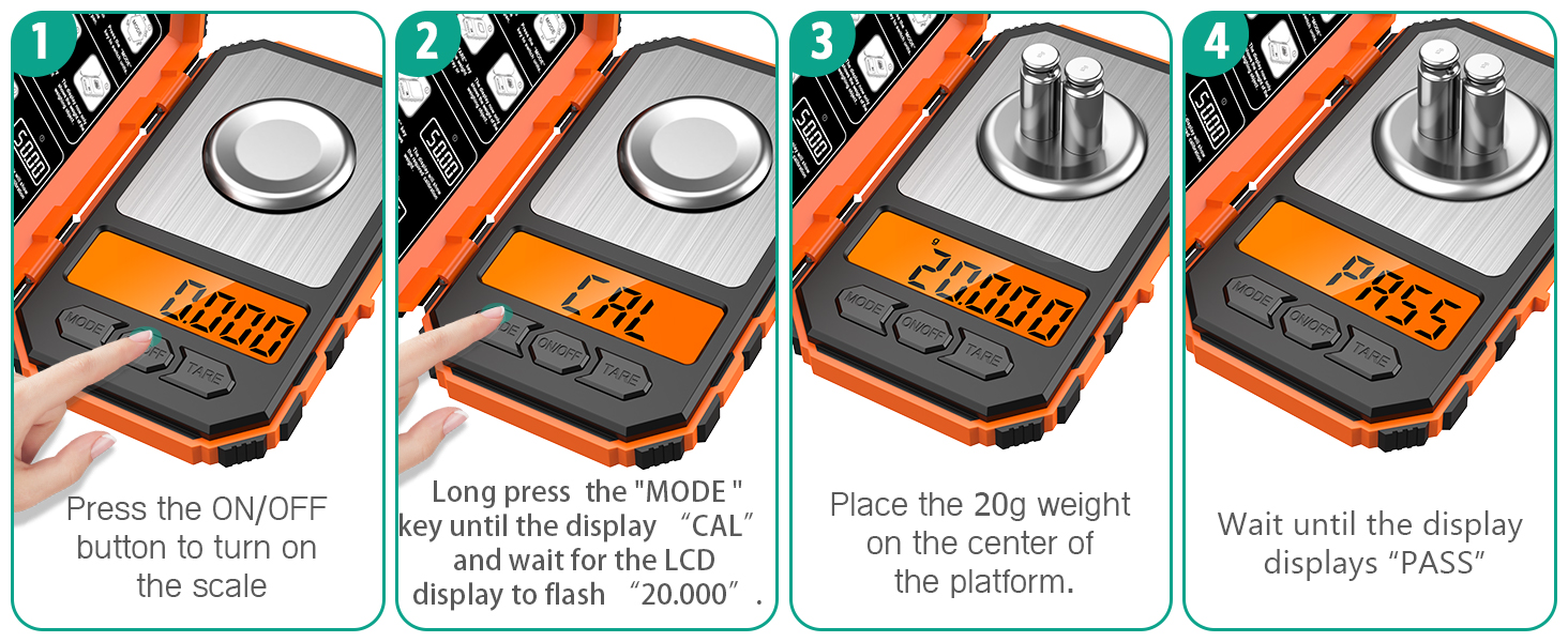 ORIA 0.001g/50g Digital Milligram Scales High Precision Mini Pocket ...