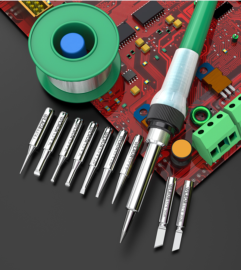 Soldering Iron Tips Set - 900M Pure Copper Heads For Maximum ...