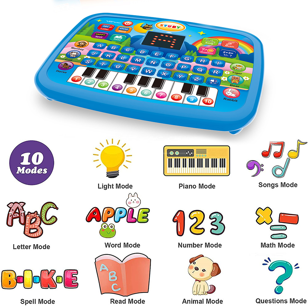 Educational Learning Computer Tablet Toys for Kids Boys Girl,Toddler ...