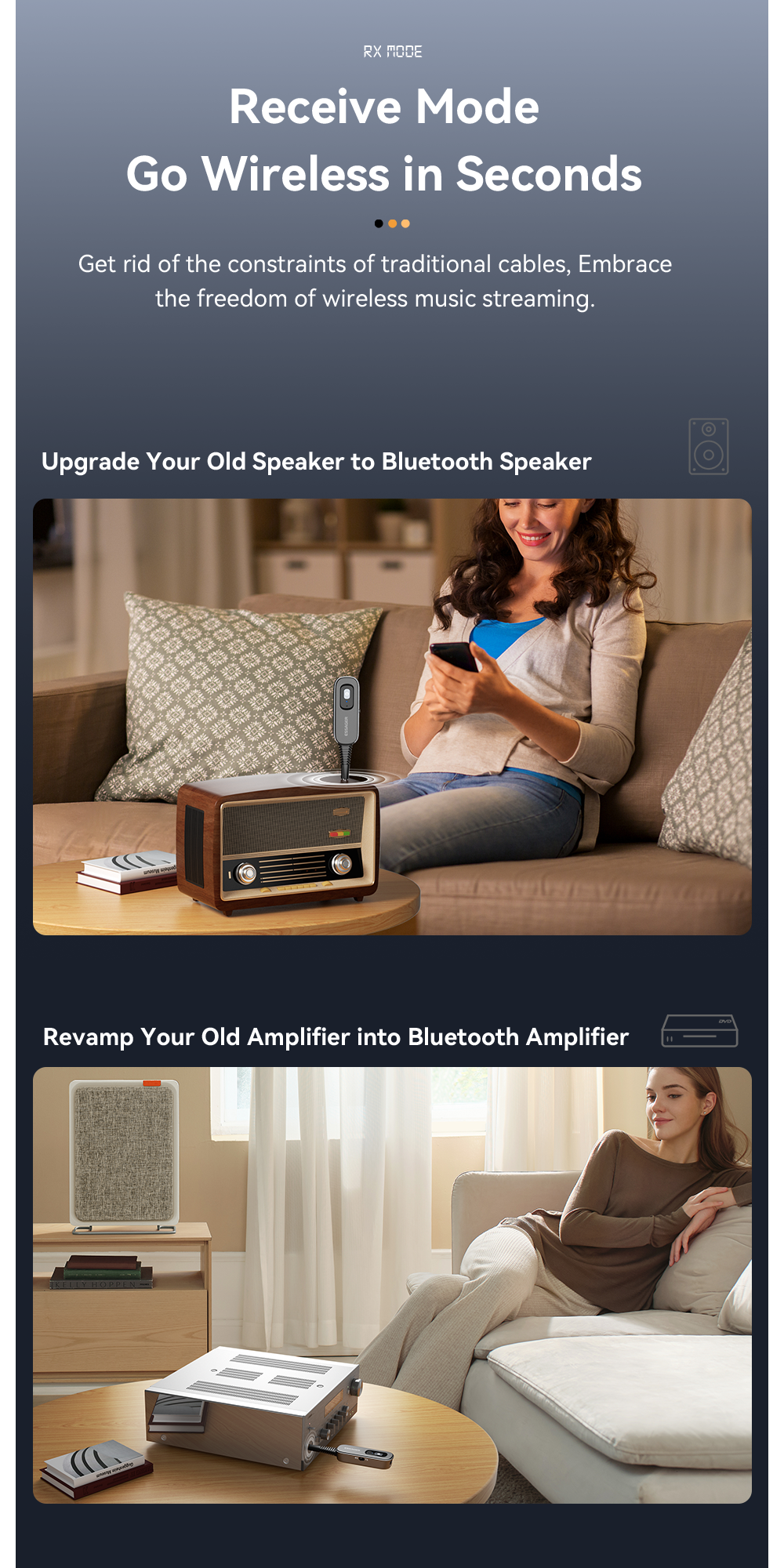 ESSAGER Bluetooth receiving launcher 140mAh Battery capacity Support ...