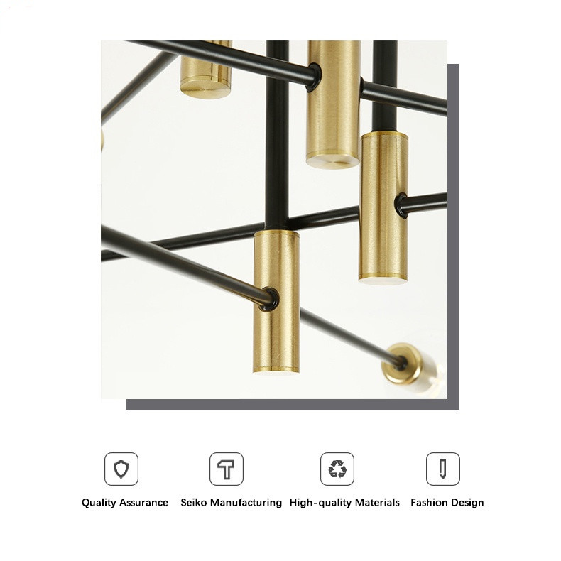 Ceiling Light Modern Industrial Style 4/6/8 Light Chandelier Light ...