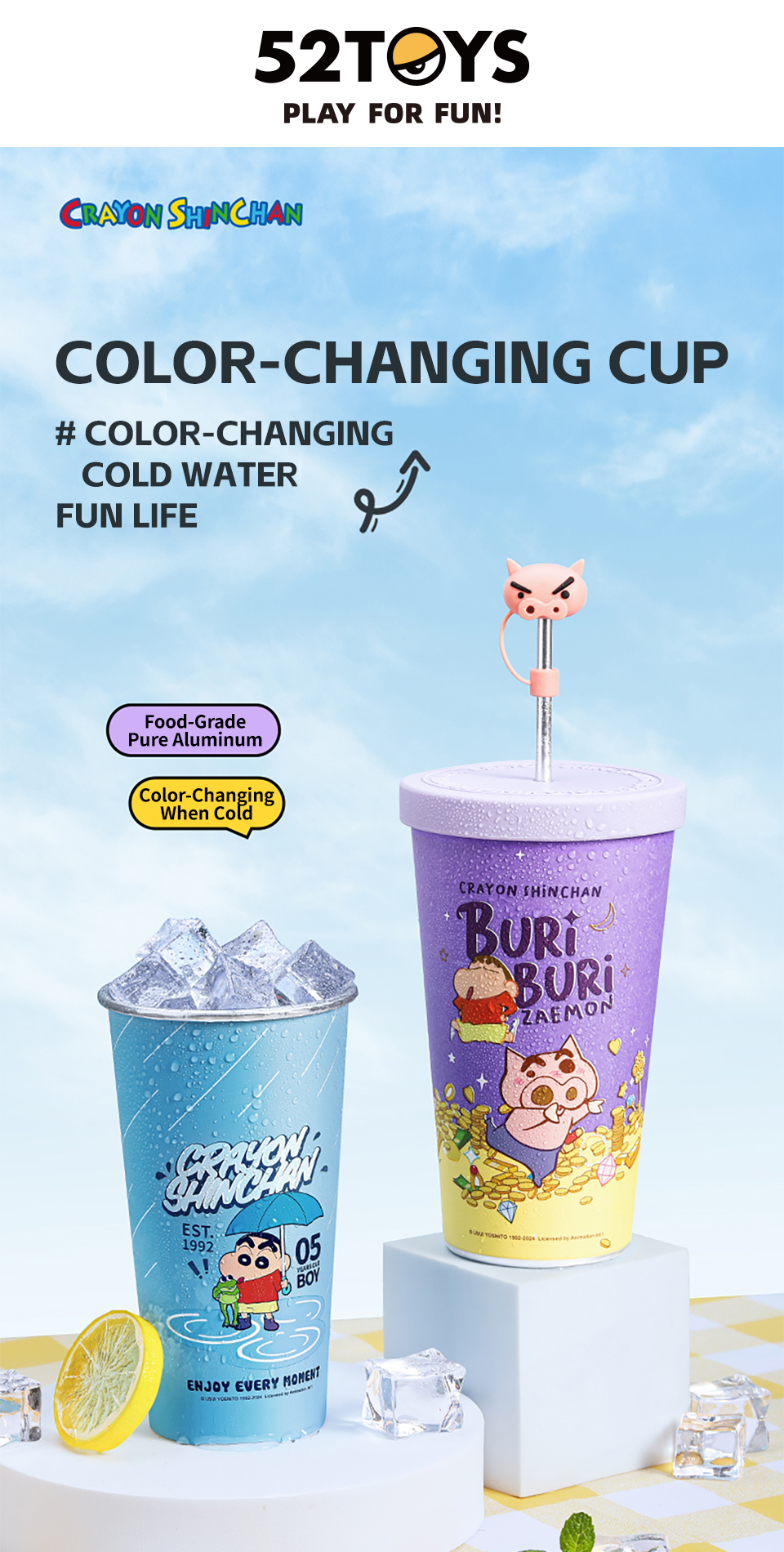 52TOYS Crayon Shinchan Color-changing Cup | Shopee Philippines