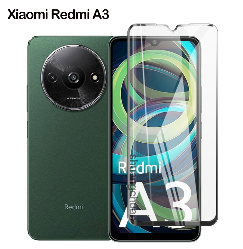 For Xiaomi Redmi A3 phone Case 4in1 Redmi A3 tempered glass ...