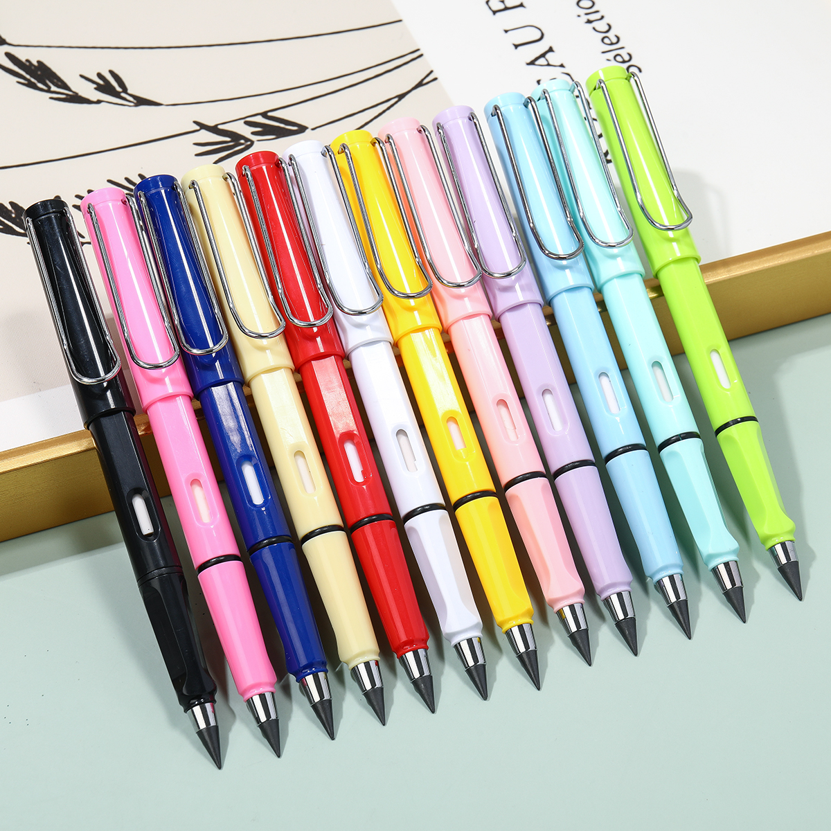 25pcs Can't End Black Technology Pencil No Need to Sharpen No Ink ...