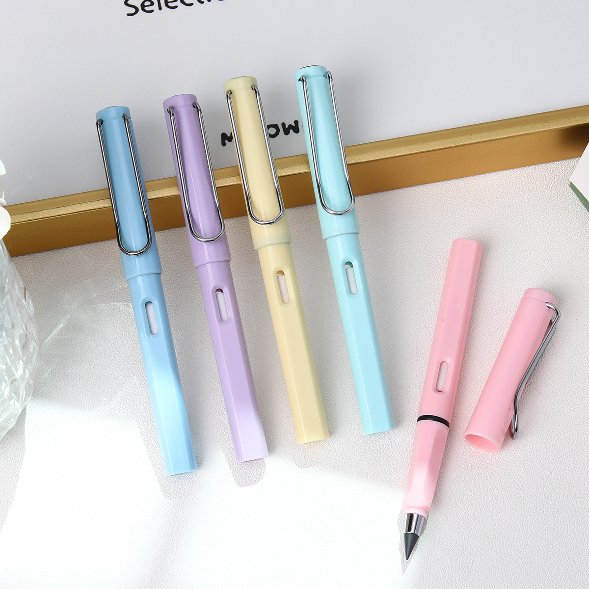 25pcs Can't End Black Technology Pencil No Need to Sharpen No Ink ...