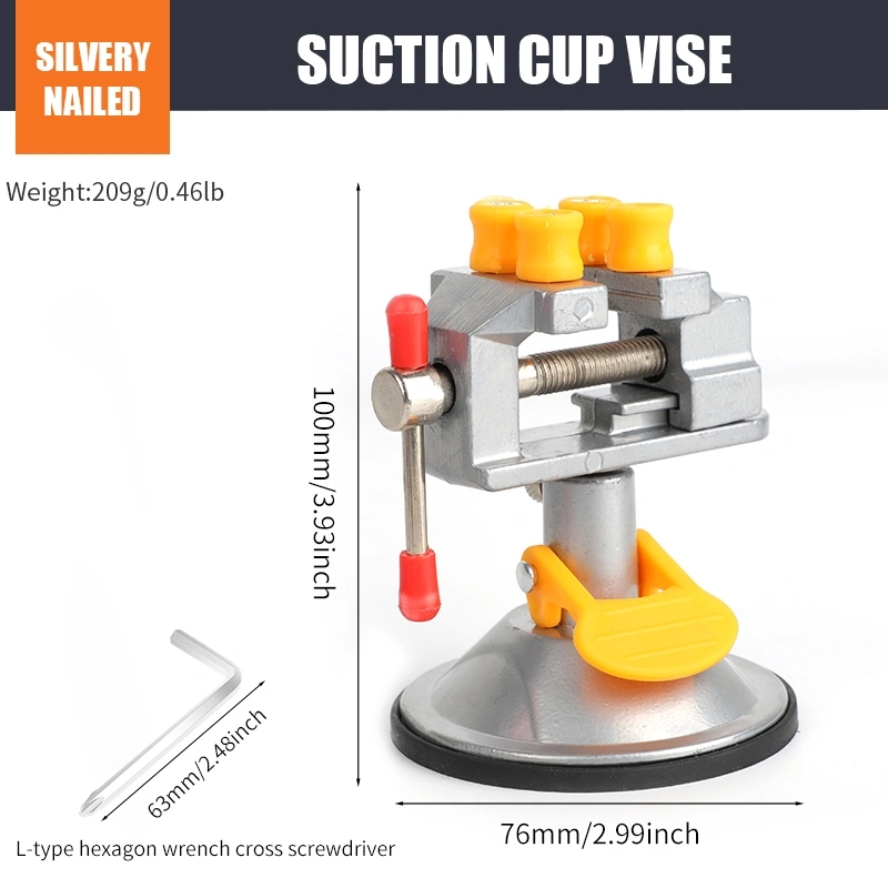 Universal Mini Suction Vise Clamp 360 Degrees Drill Press Vise Table ...