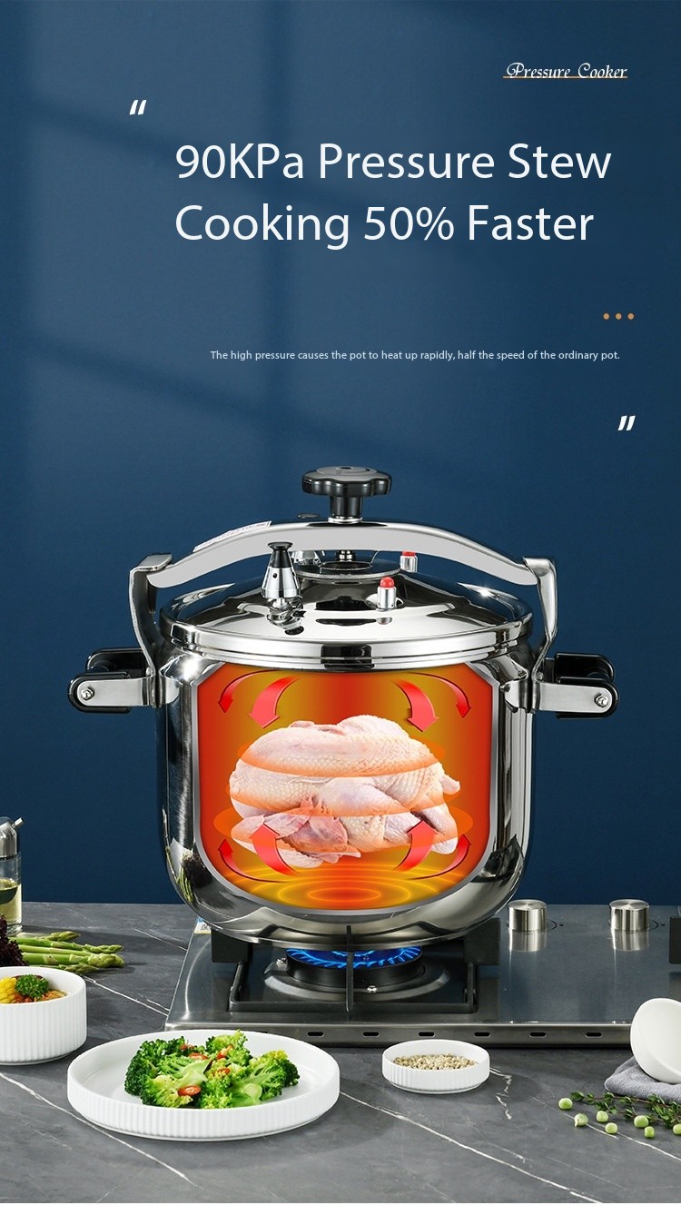 Stainless Steel Pressure Cooker 7L，9L，11L，15L，20L，25L，30L，40L，50L High ...