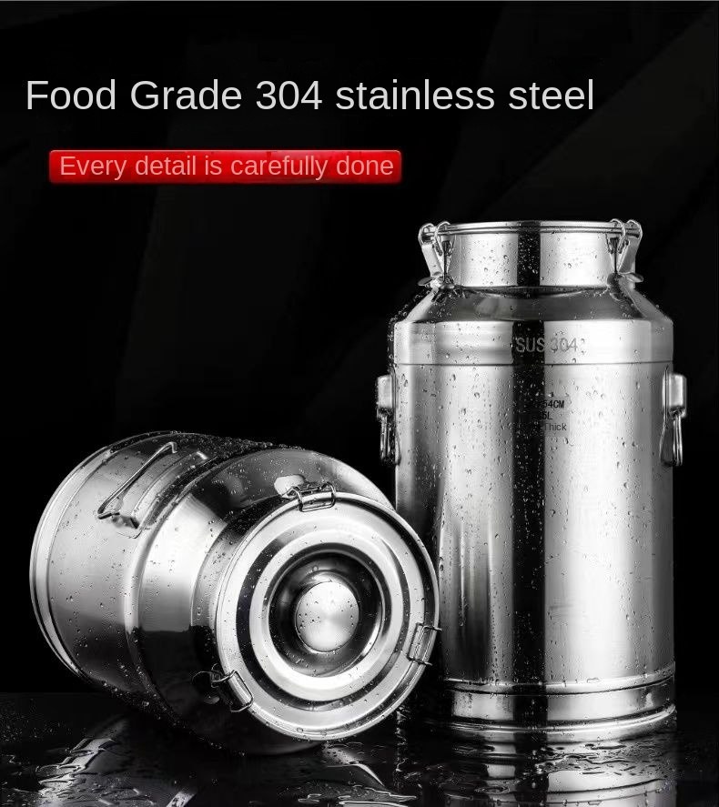 304 Stainless Steel Oil Barrel Wine Barrel Thickened Sealed Barrel ...