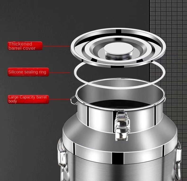 304 Stainless Steel Oil Barrel Wine Barrel Thickened Sealed Barrel ...