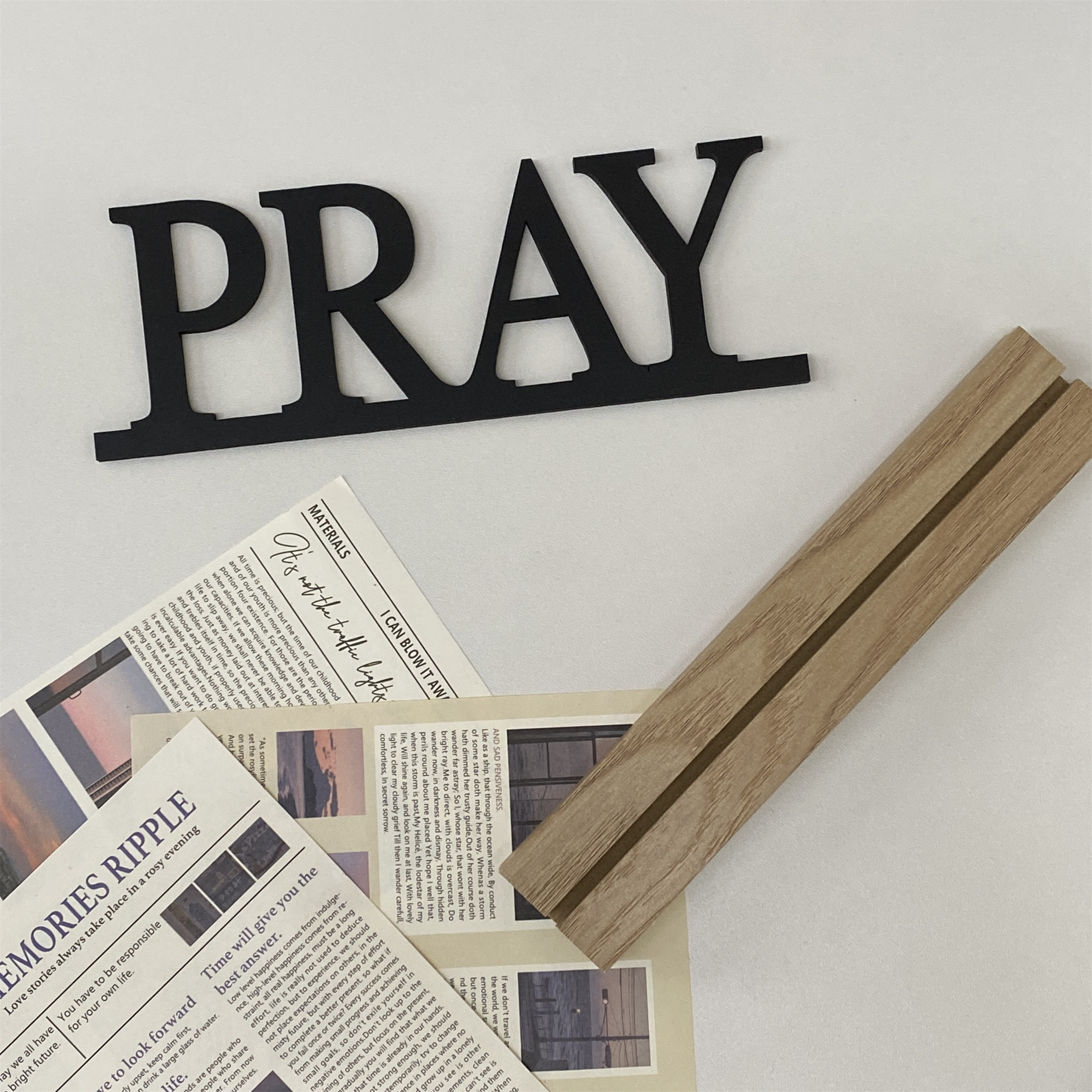 Motivational Wooden Sign – Blessed Inspirational Shelf Decor for Home ...