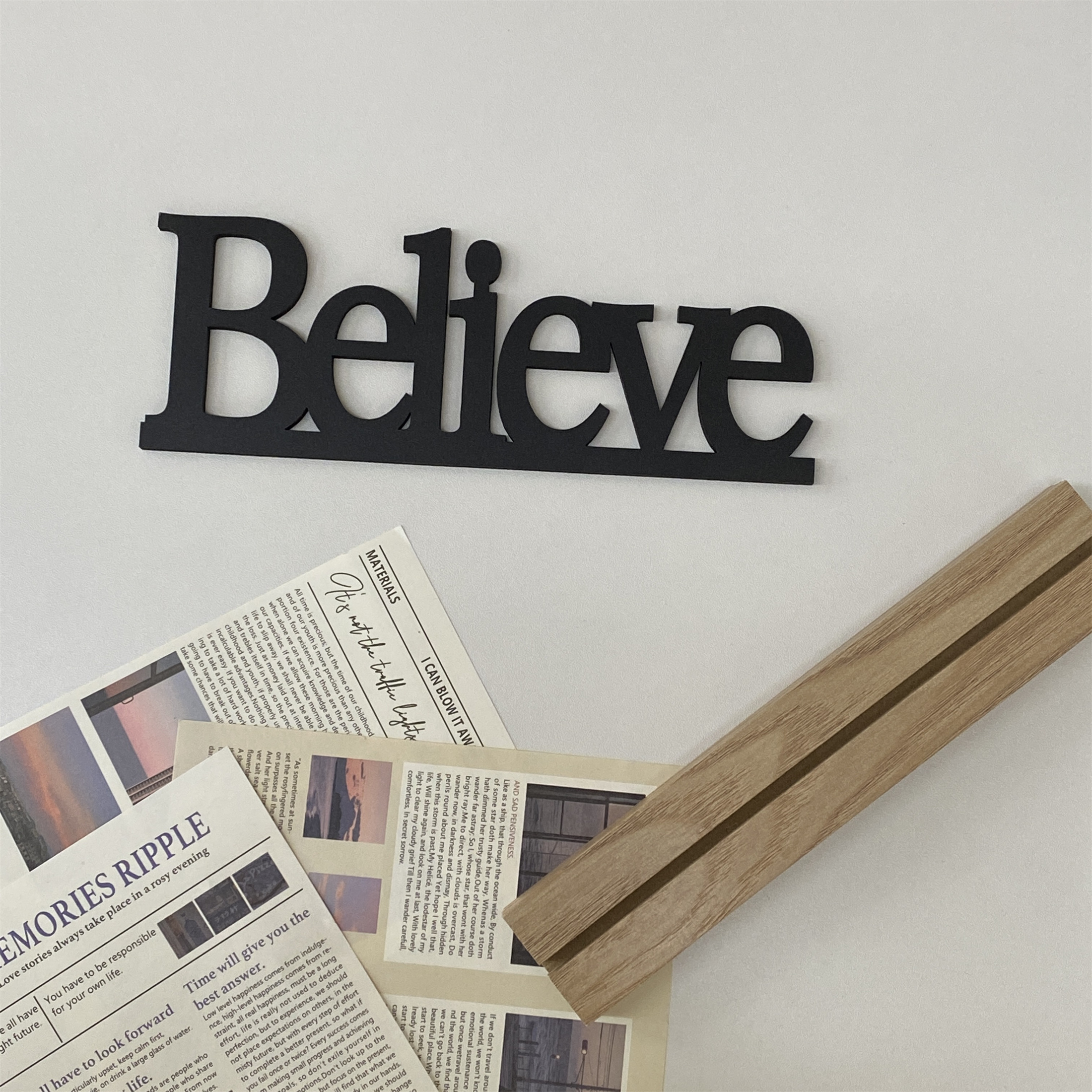 Motivational Wooden Sign – Blessed Inspirational Shelf Decor for Home ...