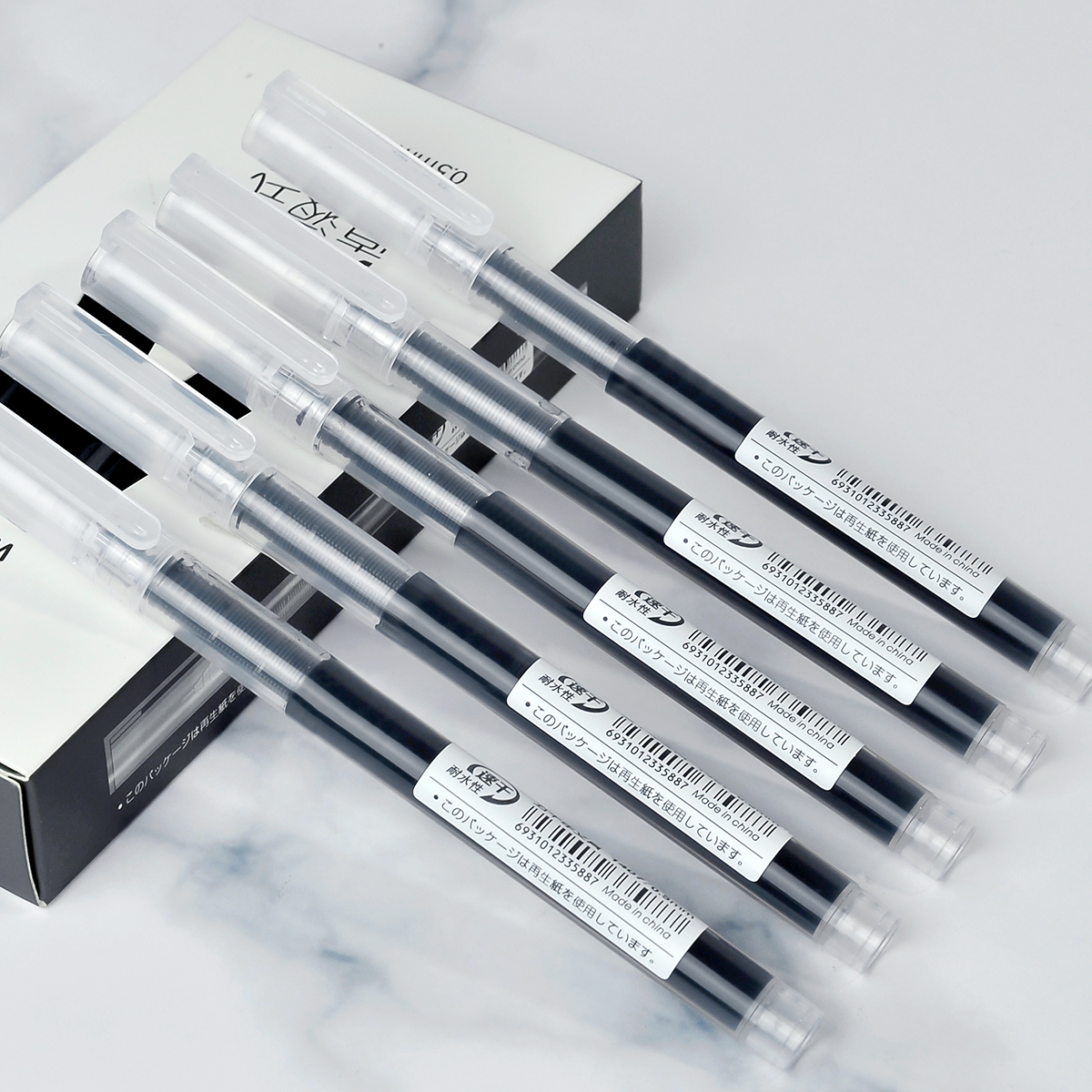 Direct liquid signature pen, black neutral pen, 0.5mm pen tip ...