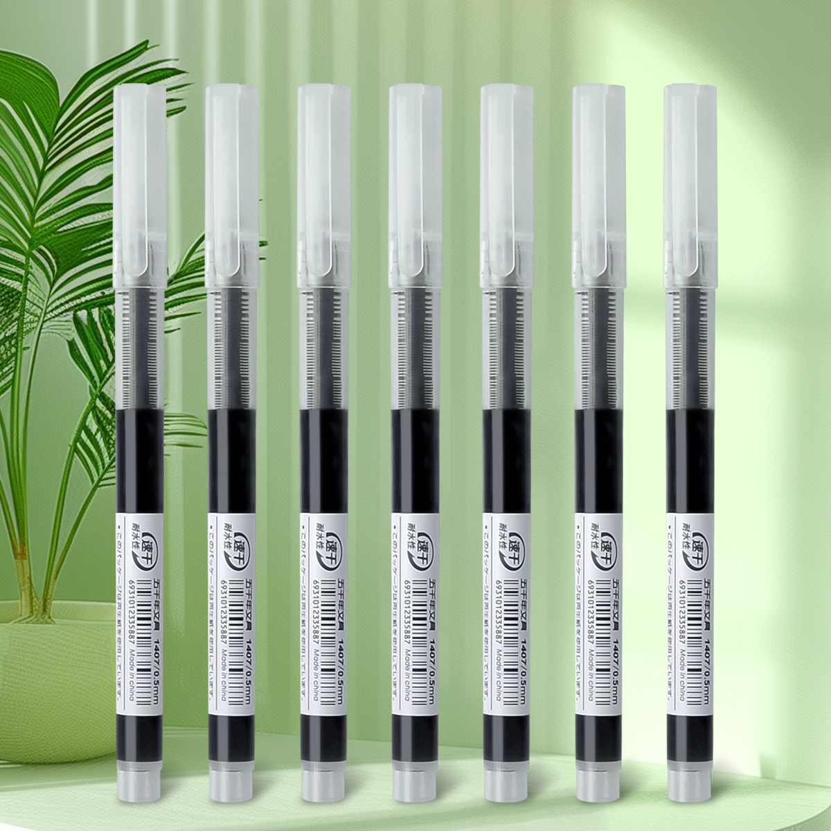 Direct liquid signature pen, black neutral pen, 0.5mm pen tip ...