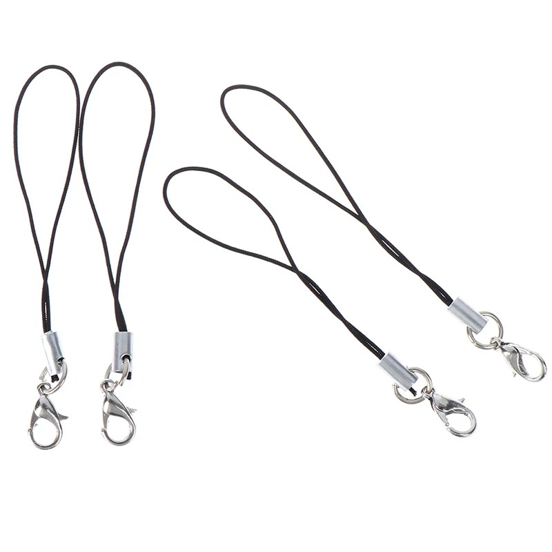 5/10Pcs Lanyard Lariat Cords Lobster Clasp Rope Keychains Hooks Mobile ...