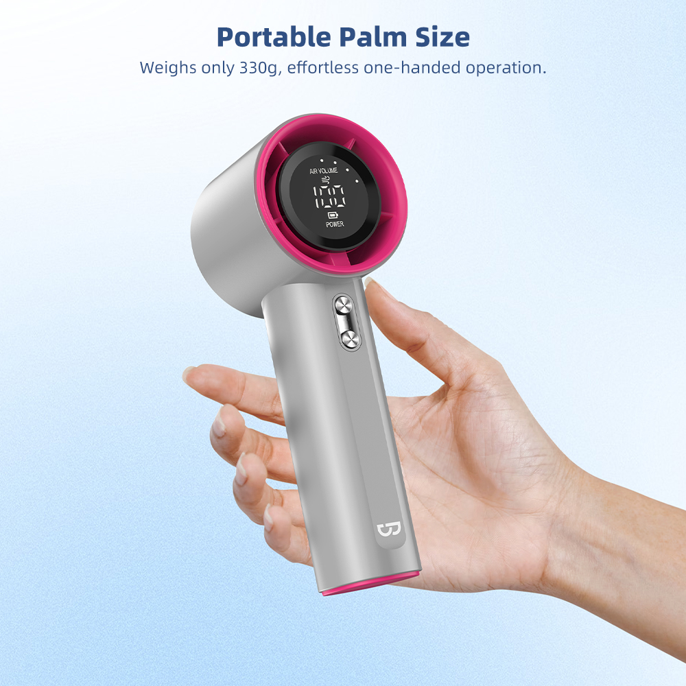 GOOJODOQ High Speed Handheld Fan Powered Portable Quiet Operation ...