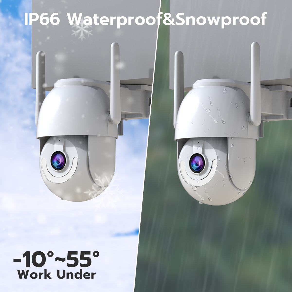 Jooan CCTV Wireless Outdoor Camera Safety IP Camera Full Color Alarm ...
