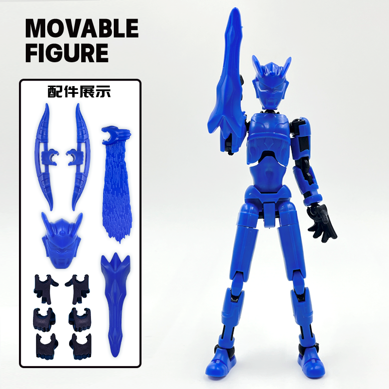 Multi-Jointed Movable Robot 2.0 3D stop motion animation 3d Printed ...