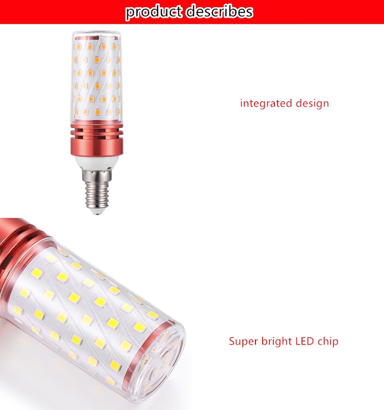 LED Light Bulb E27 E14 LED Corn Bulbs Tricolor Lamp Light Energy Saving ...