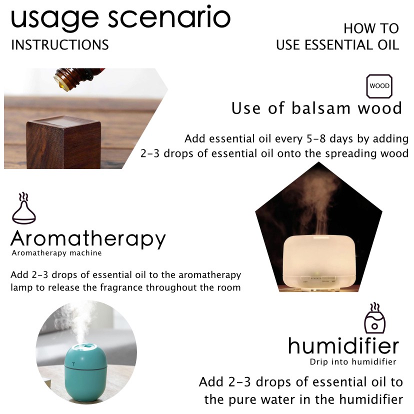 10ml Humidifier oil Essential Water base oils Aromatherapy Water ...