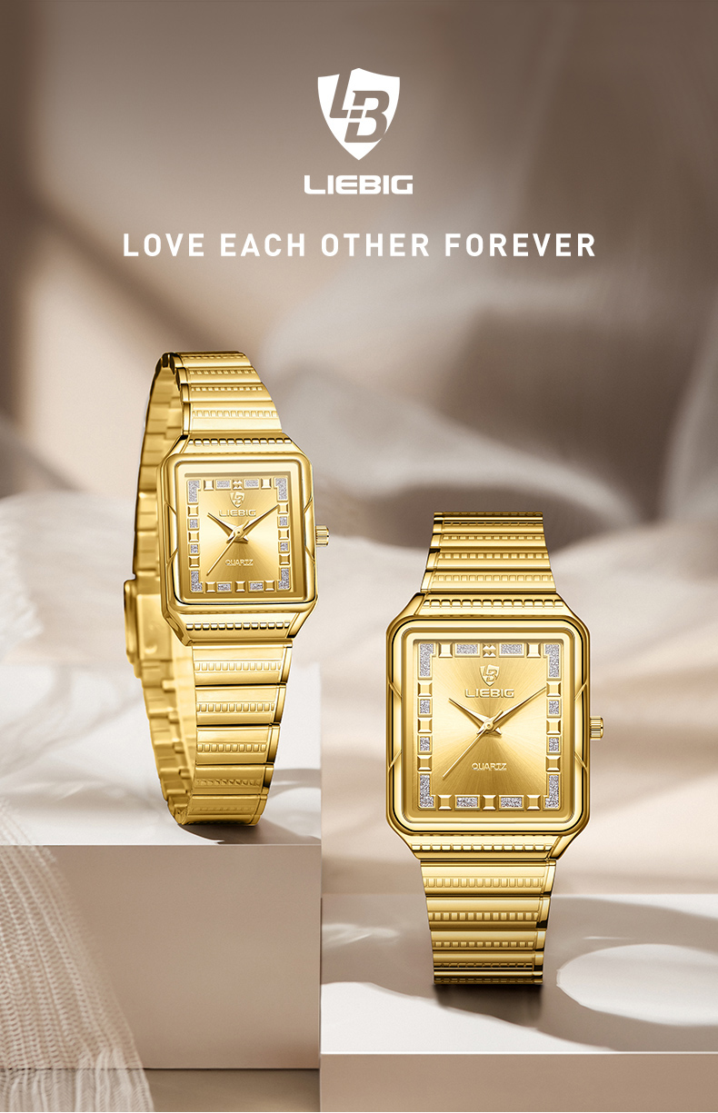 LIEBIG Couple Watch Fashionable and Exquisite 3ATM Waterproof Quartz ...
