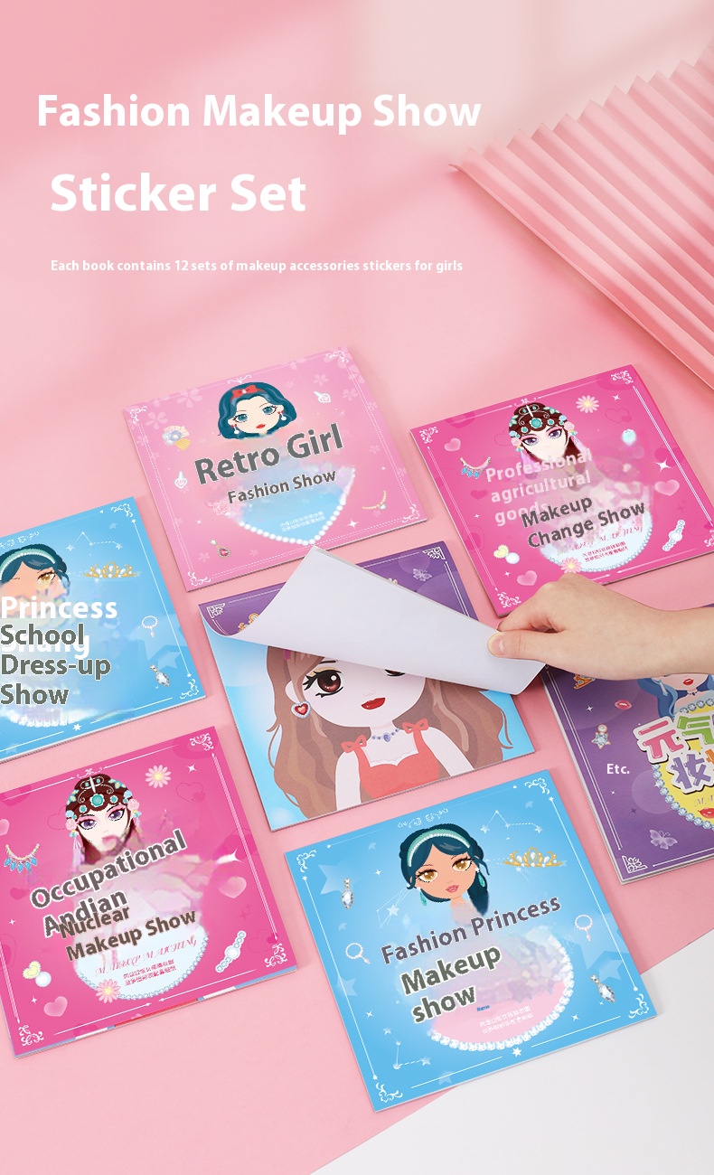 Sticker Book for kids girls 4 books/set DIY Sticker Book for kids ...