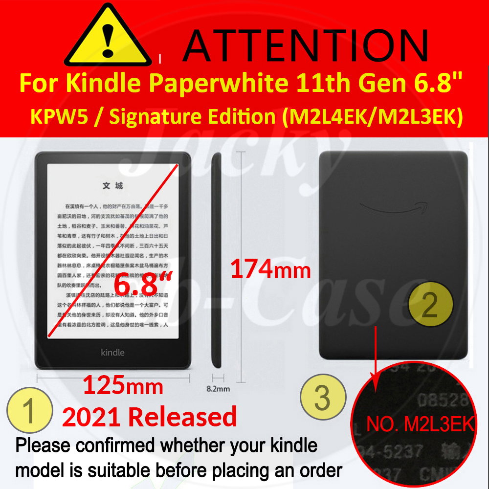 For Kindle Paperwhite 11th Generation 6.8" 2021 M2L3EK M2L4EK Patterned ...