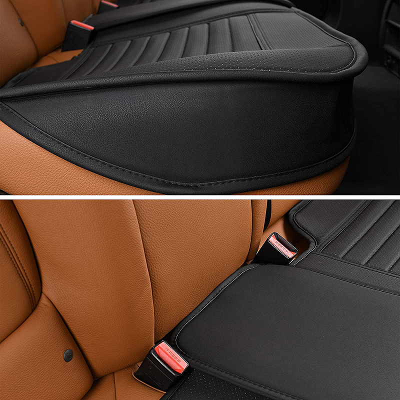 Seametal Pu Leather Car Seat Cover Anti Slip Car Seat Cushion Protector