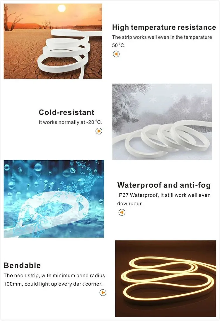 Led Strip Light 220V AC Waterproof Led Light Strip For Room IP67 ...