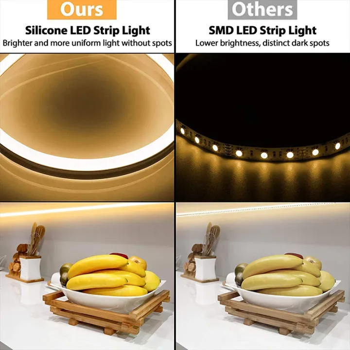 Led Strip Light 220V AC Waterproof Led Light Strip For Room IP67 ...