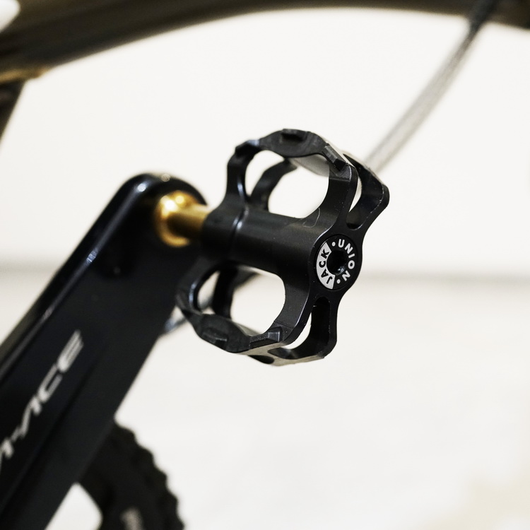 Bike Pedals Unionjack Titanium Axle Left Quick Release Pedal POM 154g ...