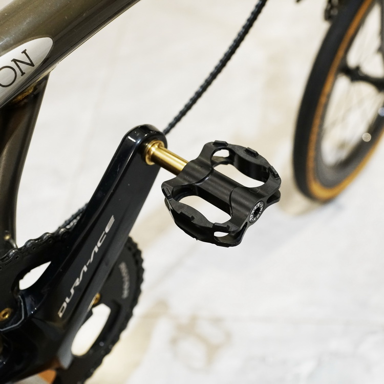 Bike Pedals Unionjack Titanium Axle Left Quick Release Pedal POM 154g ...