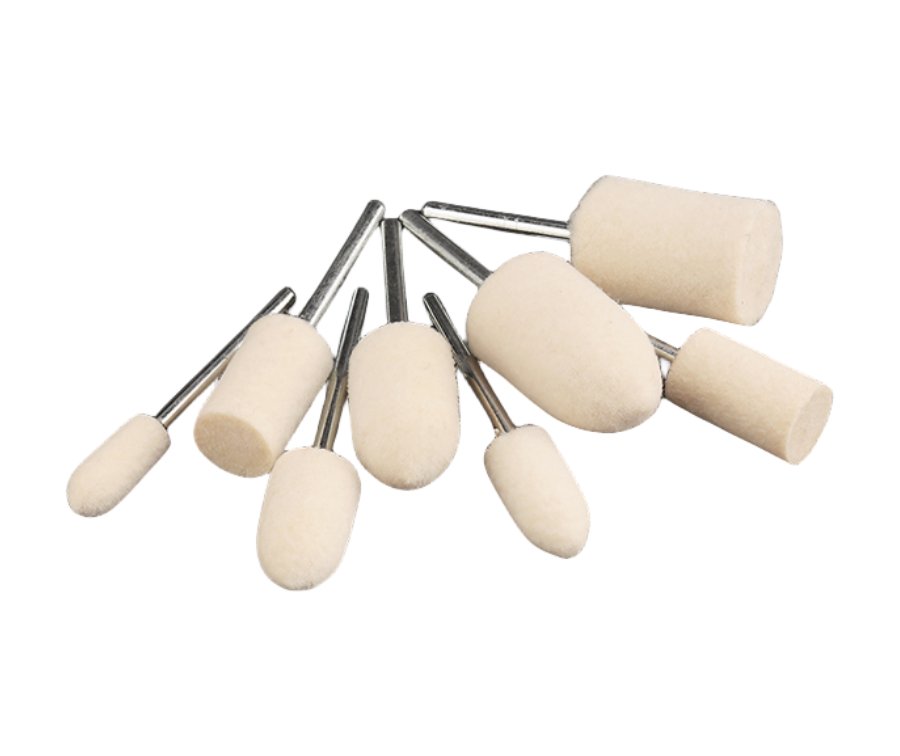 Wool felt polishing 3mm Shank mounting point mirror polishing tool ...