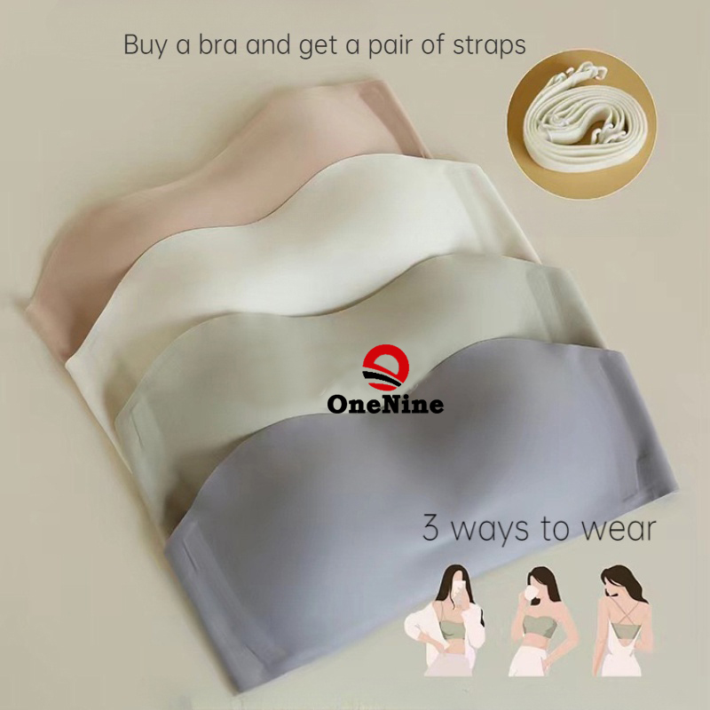 Strapless Seamless push up wireless bra | Shopee Philippines