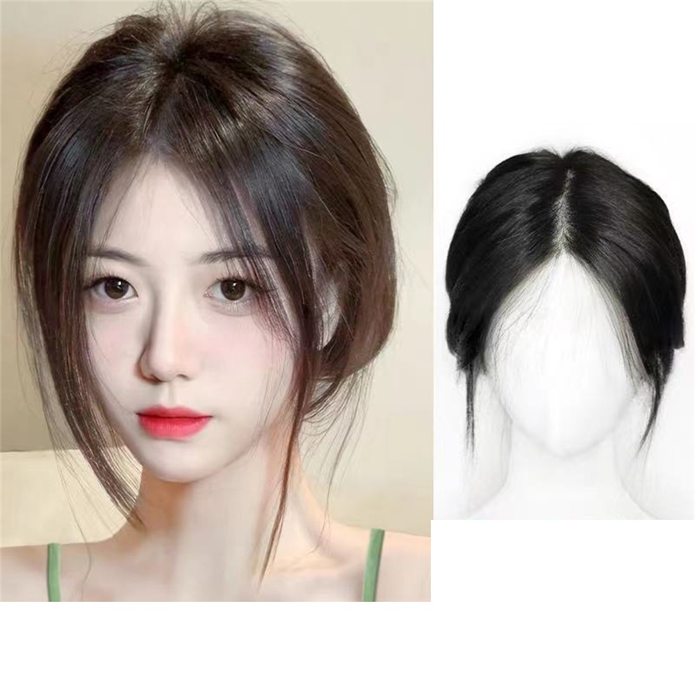 Korean Invisible Bangs Wig - 25cm Fluffy Hairpiece for Women, 8-Shaped ...