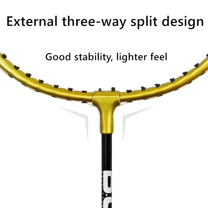 2 Piece Badminton Racket Set Professional Training Durable Recreational ...