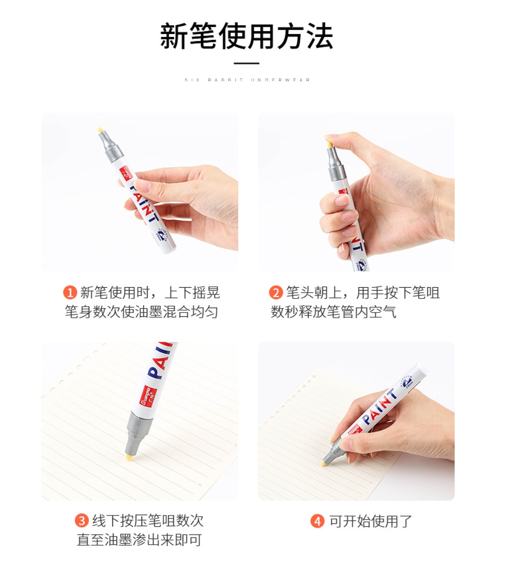 1/3PCS Car Marking Pen Car Tire Marking Oil Pen Motorcycle Paint ...
