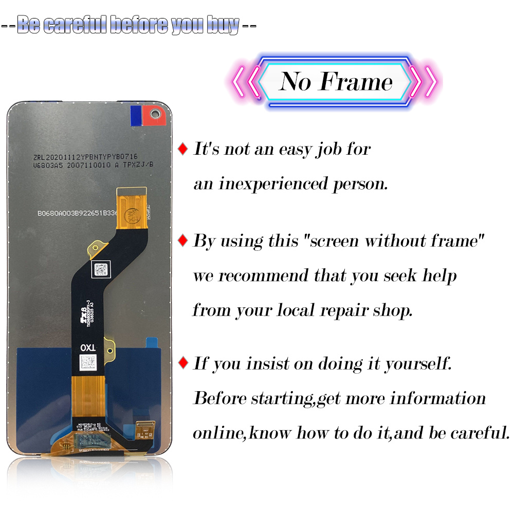 For Tecno Pova LCD Display With Touch Screen Digitizer For Tecno Pova ...