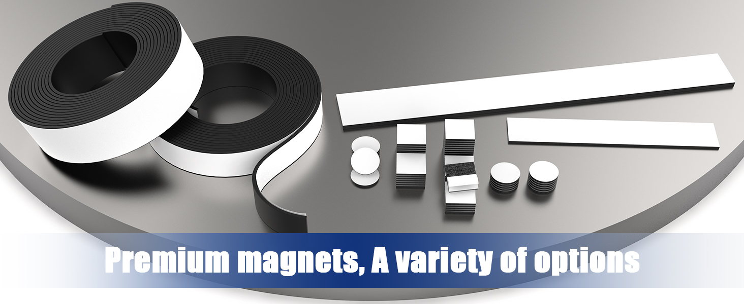 Magnetic Strips 10 Pack Flexible Magnetic Tape with Adhesive Backing ...