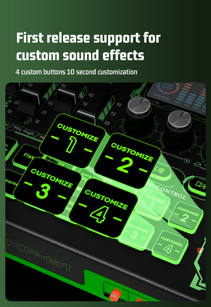 2025 Latest!! KOORFLY KF01 48V Live Sound Card Dynamic Microphone ...