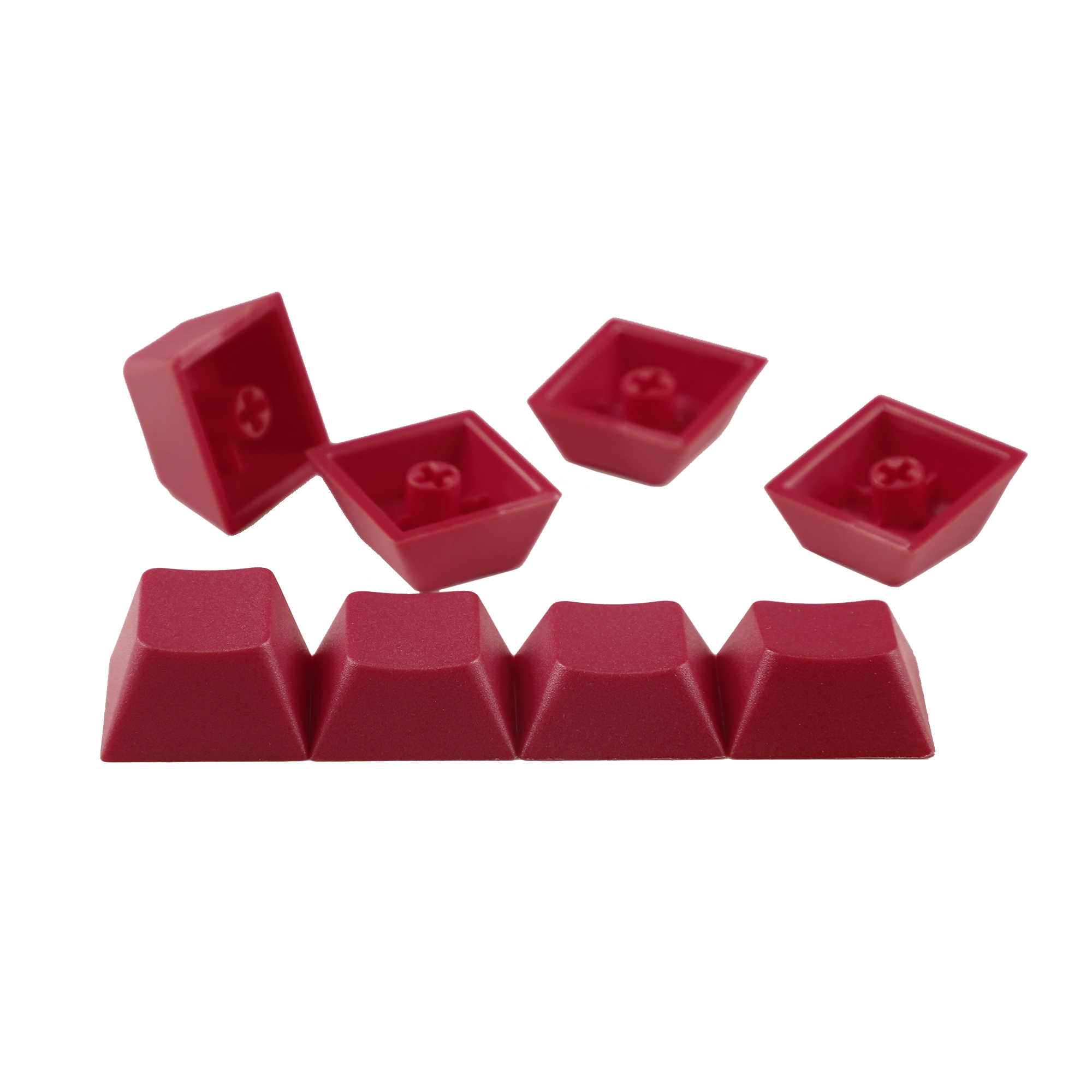 YMDK 10 Pcs Cherry profile 1u R1 R2 R3 R4 Blank Thick PBT Alphanumeric ...