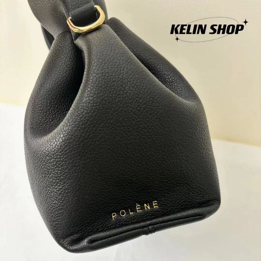 [with Original box] Polene Numero Neuf Genuine Leather Handbag ...