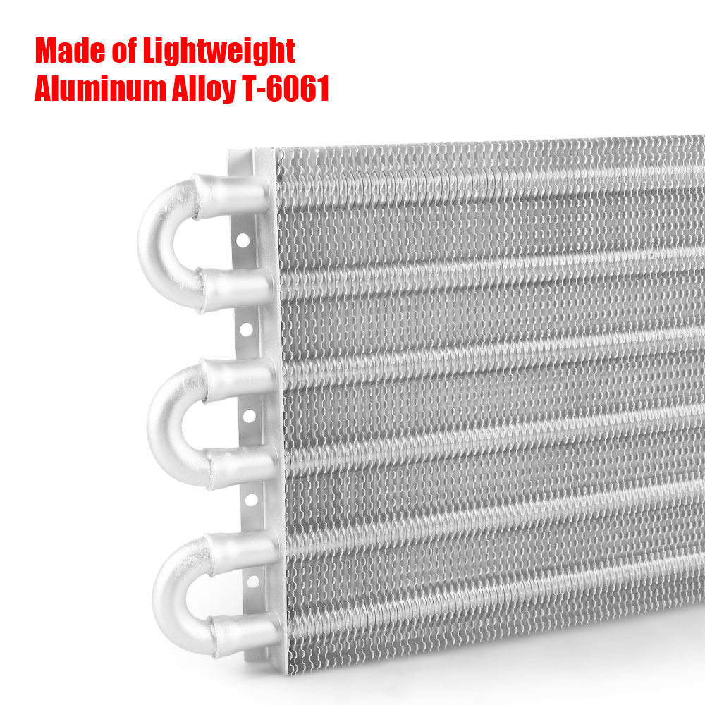 4 Row 6 Row 8 Row Aluminum Remote Transmission Oil Cooler Auto-Manual ...