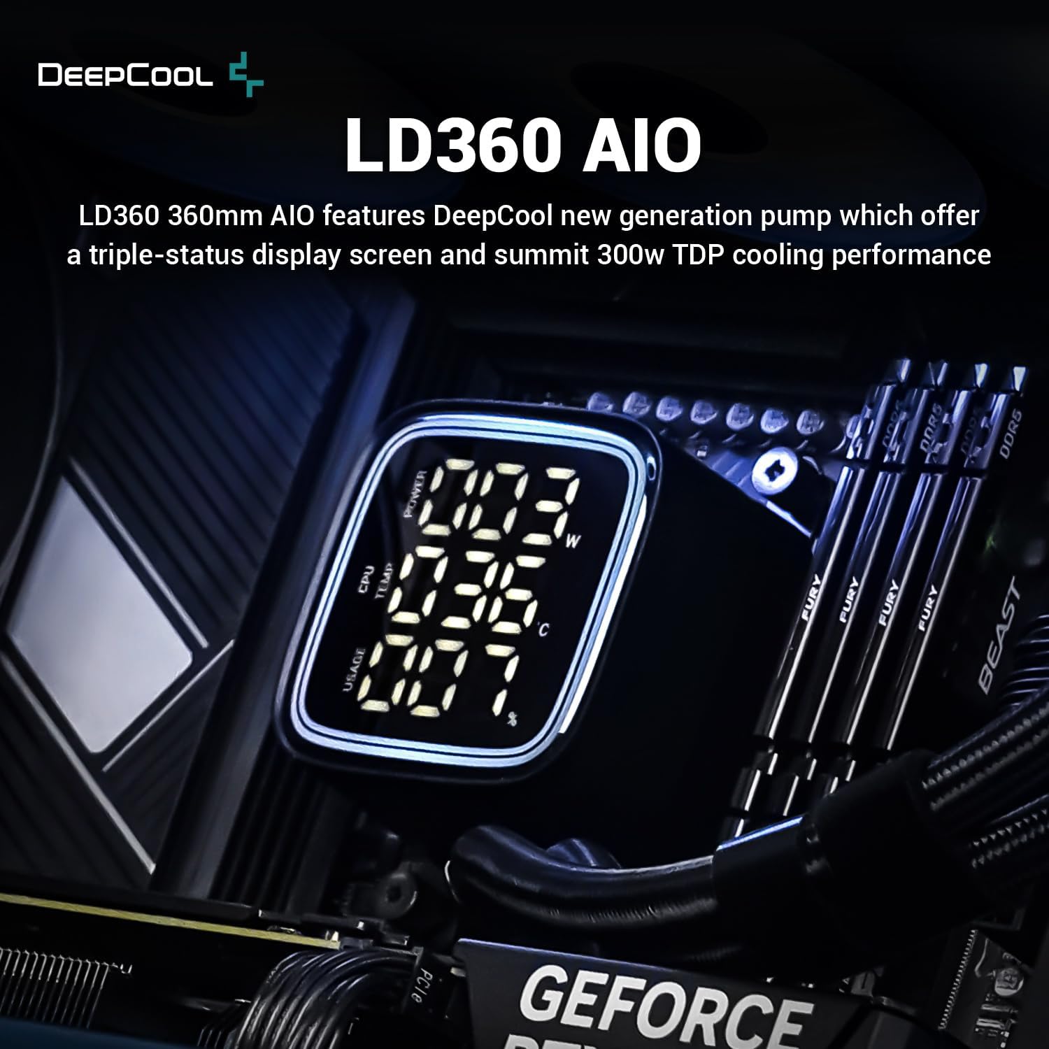 Deepcool LD360 LD240 Digital CPU Aio Liquid Cooler 120mm ARGB CPU Fan ...