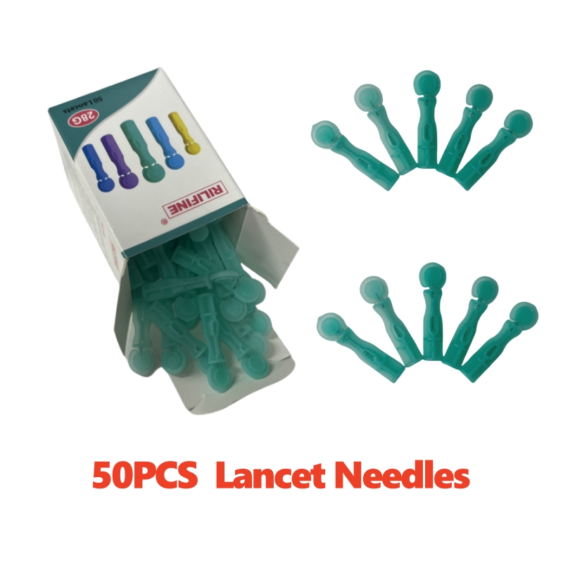 OUMRO 50PCS Blood Glucose Test Strips and 50PCS Lancet Needles ...