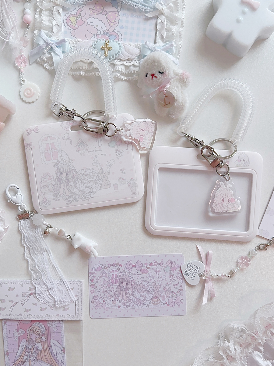 Humanoid Computer Angel Heart Card Holder Campus Girl Cartoon Bus Card ...