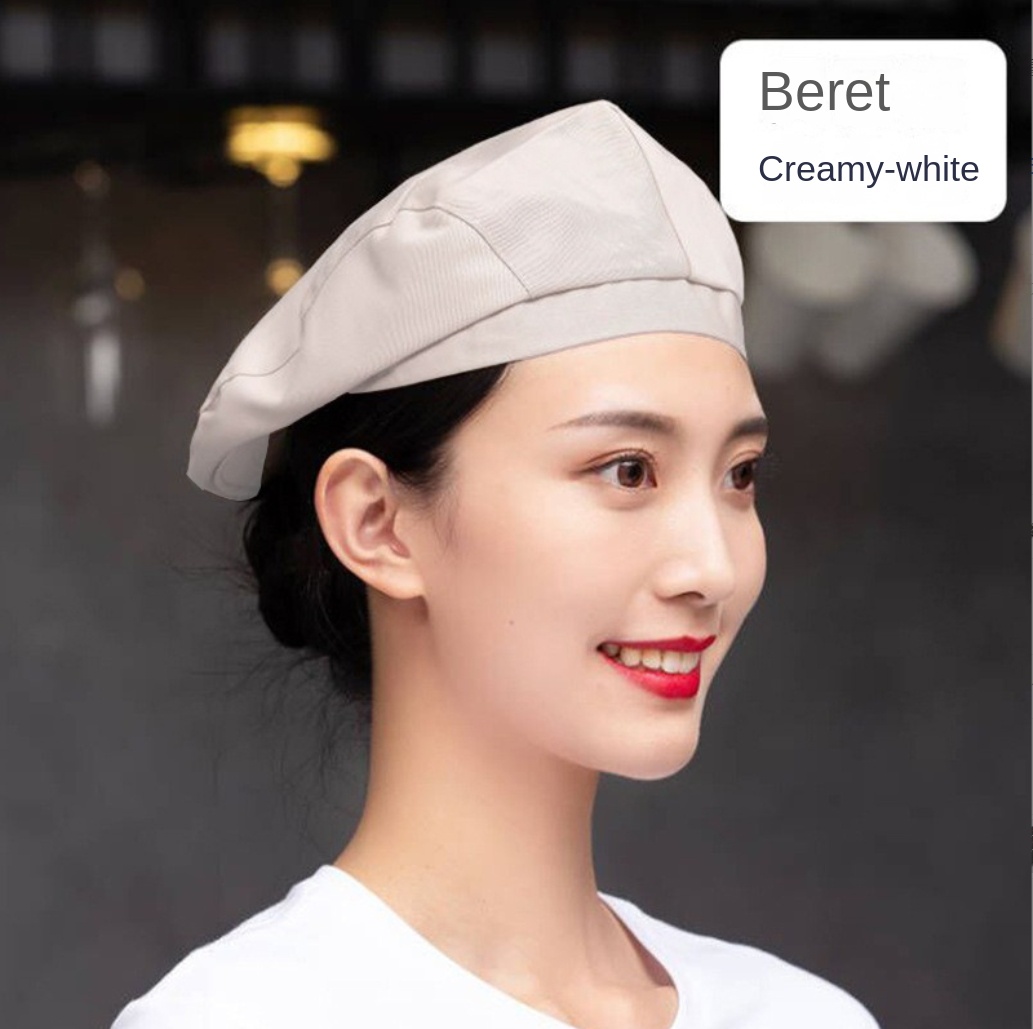 Ready Stock Customized LOGO chef hat breathable dustproof kitchen hat ...
