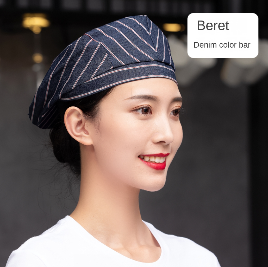Ready Stock Customized LOGO chef hat breathable dustproof kitchen hat ...